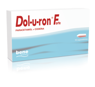 Dol-u-ron Forte® 1000mg + 60mg Supositórios - Bene Farmaceutica
